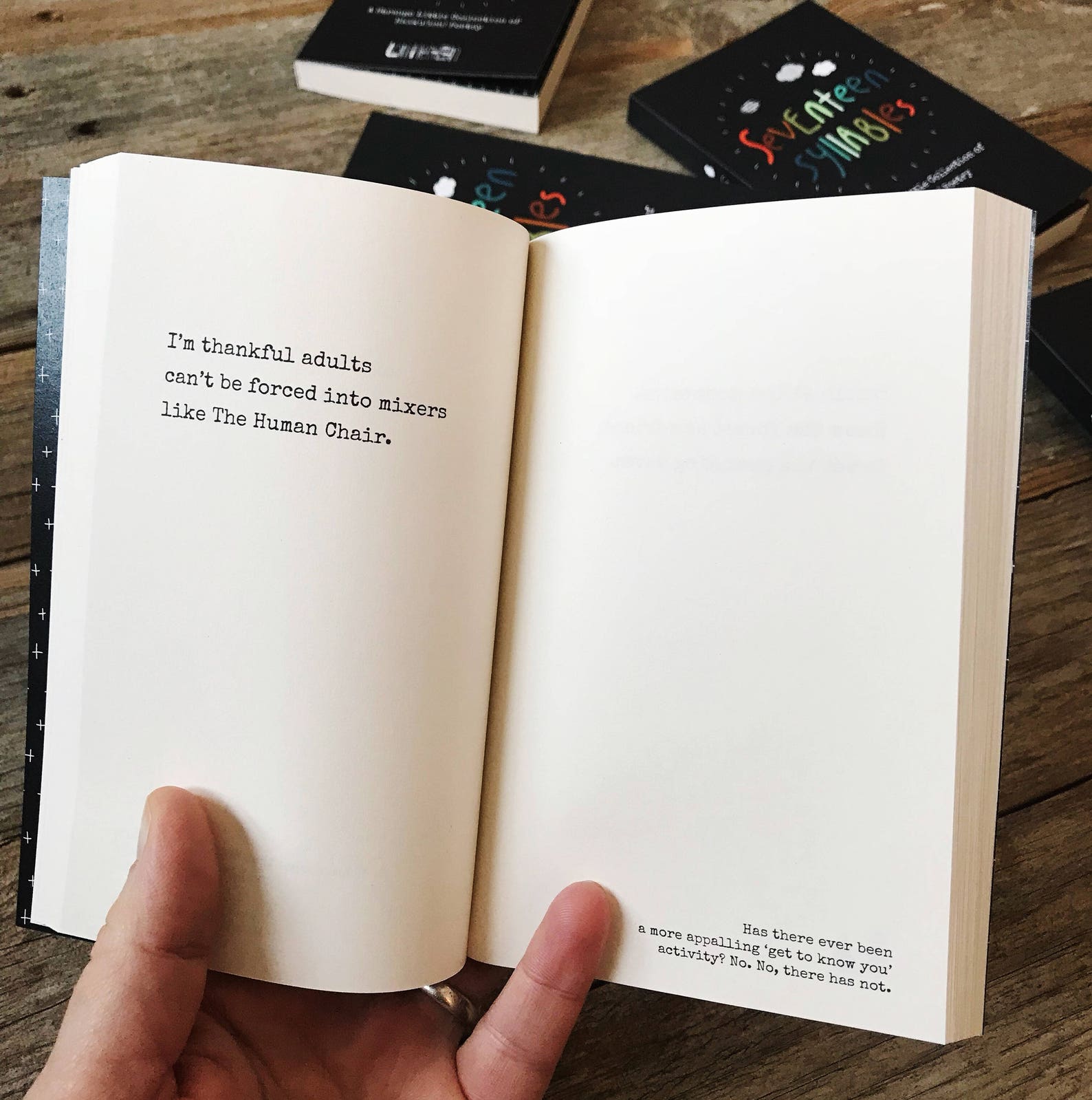 Seventeen Syllables Book of Original Haiku Poetry - Etsy