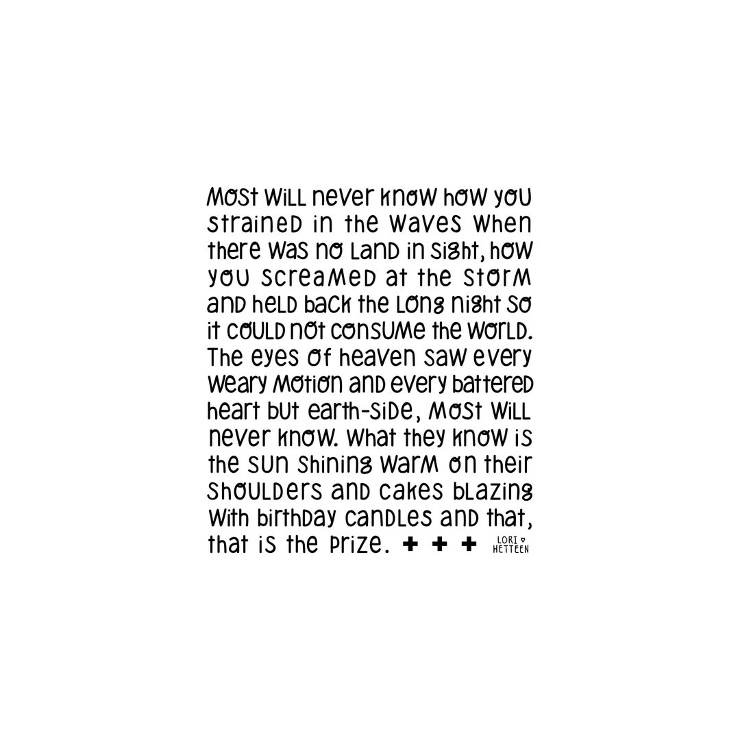 Most Will Never Know // Original Poetry Print // 8x10 Art - Etsy