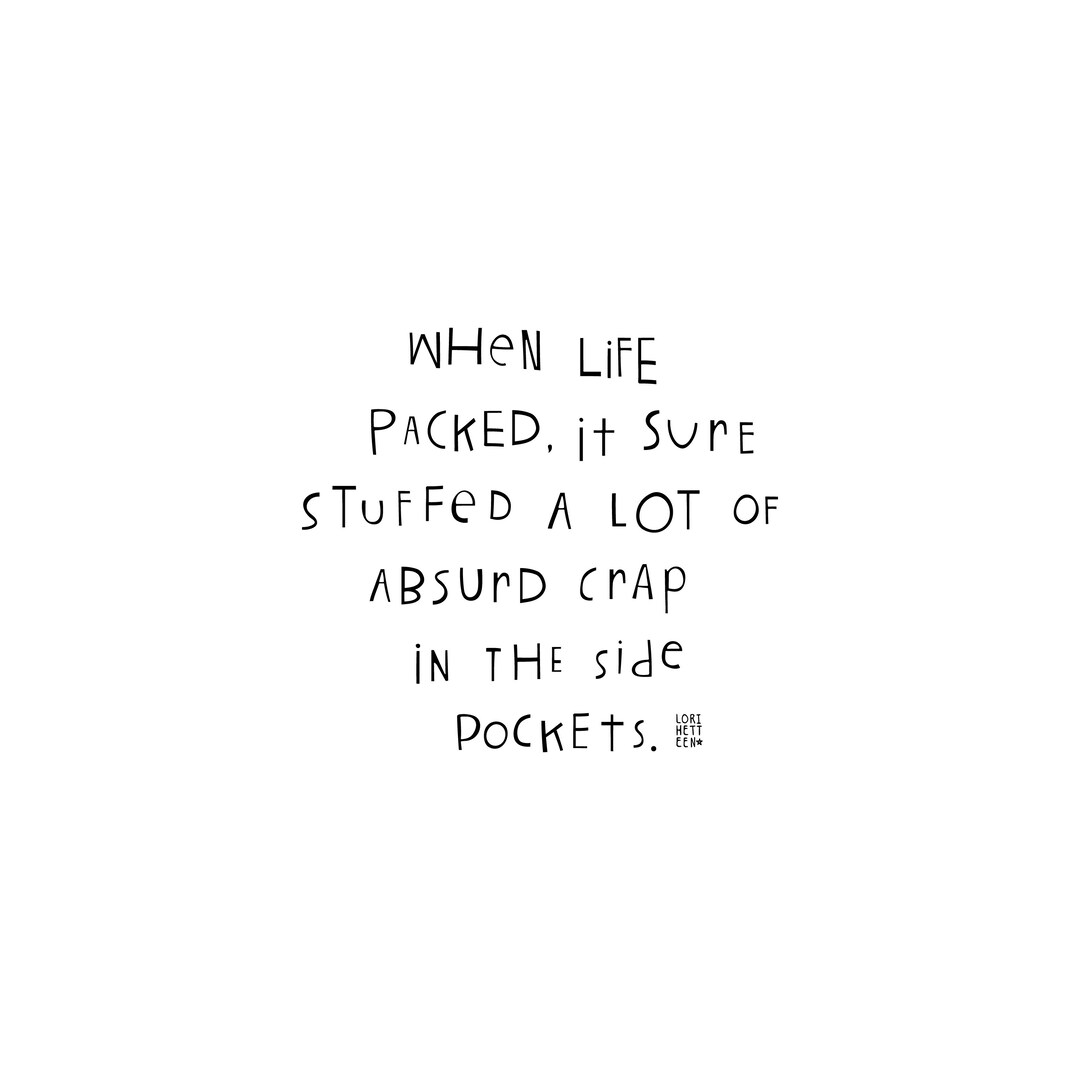 When Life Packed // Haiku Art // 8x10 - Etsy