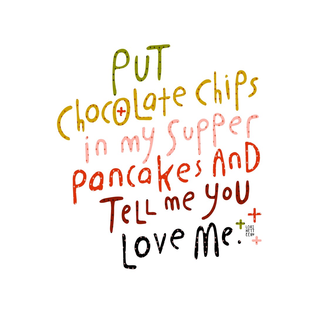 Chocolate Chips // Haiku Art // 8x10 Print - Etsy