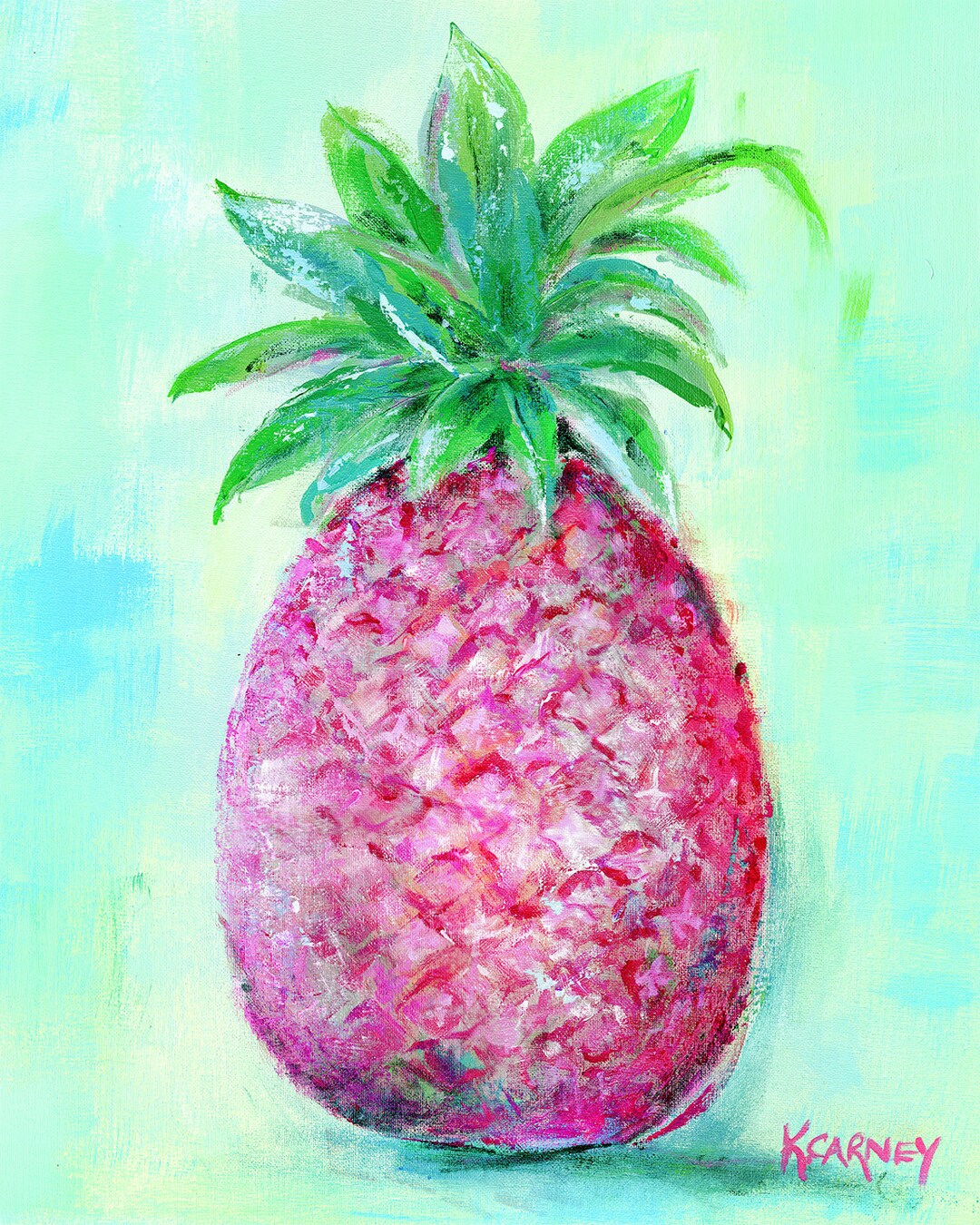 The Pink Pineapple: Fine Art Giclee Pink Pineapple Print From Original ...