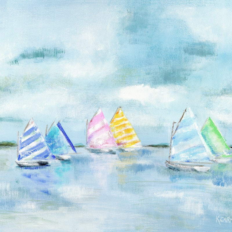 Pastel Sailboat - Etsy