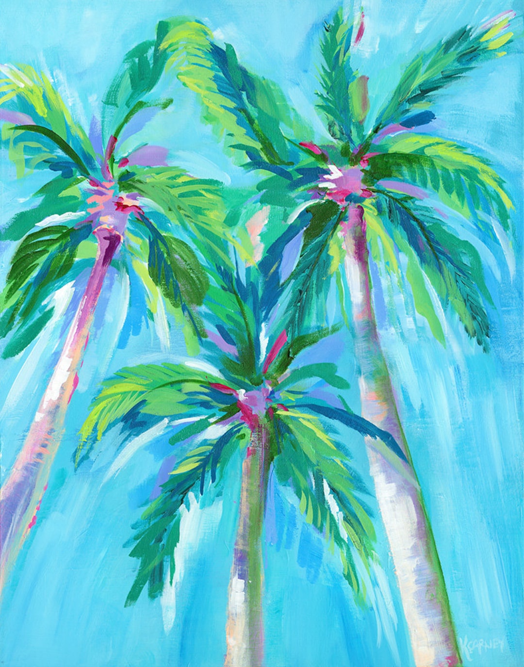 Palm Tree Art: Palm Breeze, Fine Art Giclee Palm Tree Print From ...