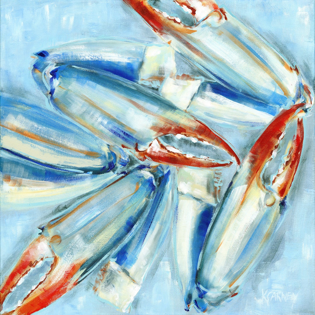 Just-beclaws: Fine Art Giclee Crab Claw Print From Original Acrylic ...