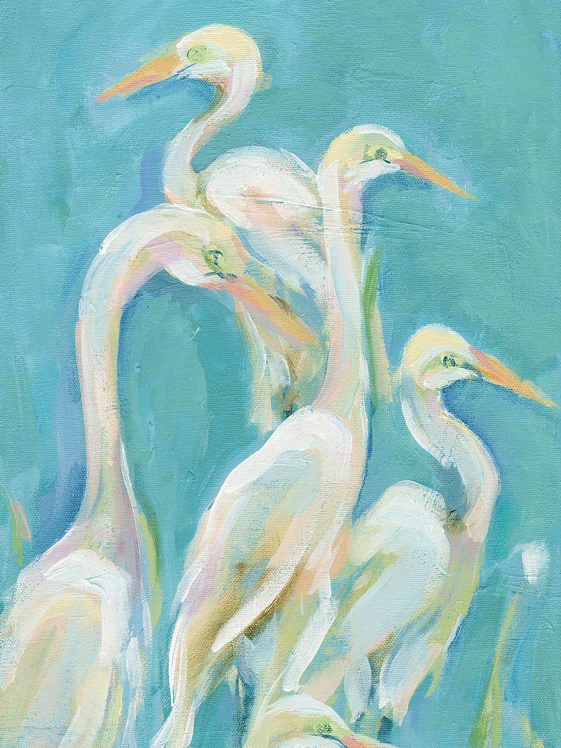 Eastern Egrets: Fine Art Giclee Egret Print From Original - Etsy