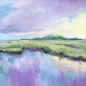 Morning Over the Marsh: Fine Art Giclee Marsh Print From Original ...