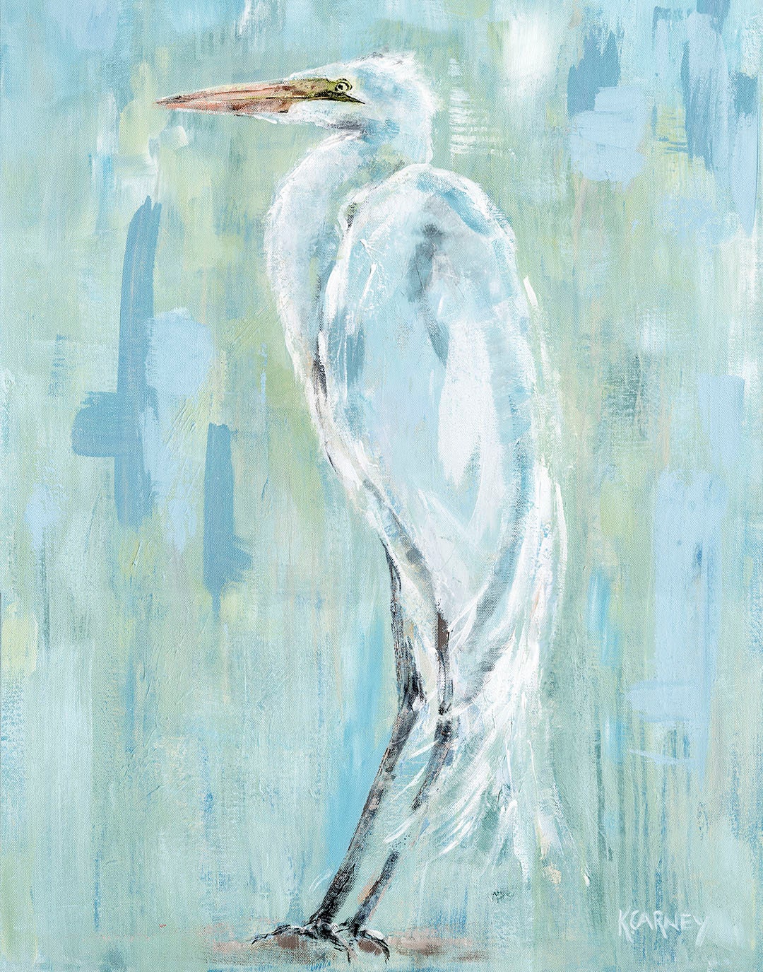 Great White Wader: Fine Art White Egret Print From an Original White ...