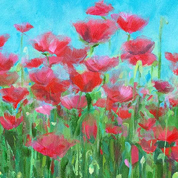 Acrylic Poppies - Etsy
