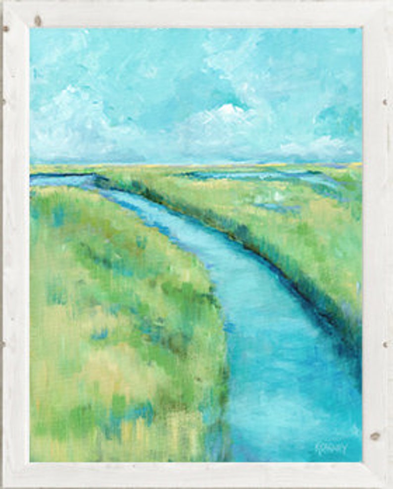 Path to Emerald Isle: Fine Art Giclee Emerald Isle Marsh Print - Etsy