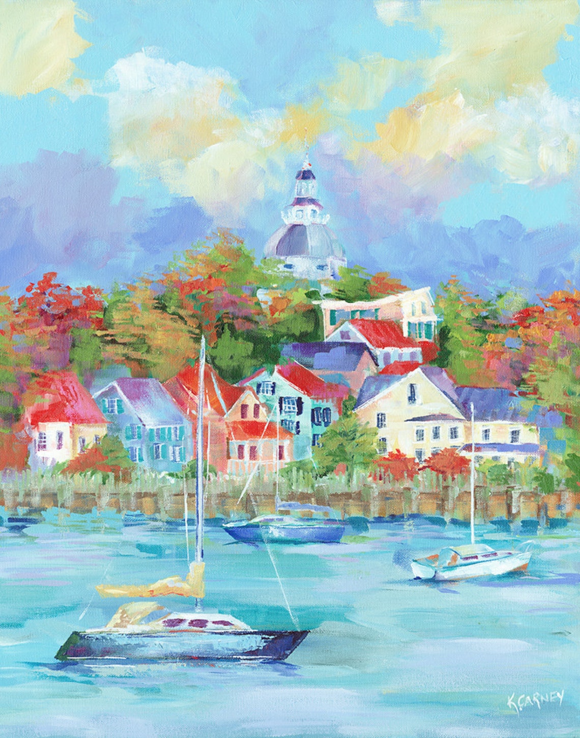 Annapolis Fall : Fine art giclee Annapolis Fall print from | Etsy