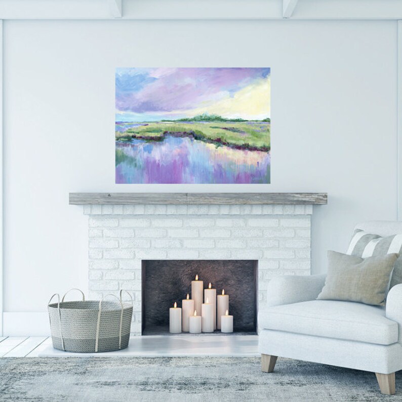 Morning Over the Marsh: Fine Art Giclee Marsh Print From - Etsy