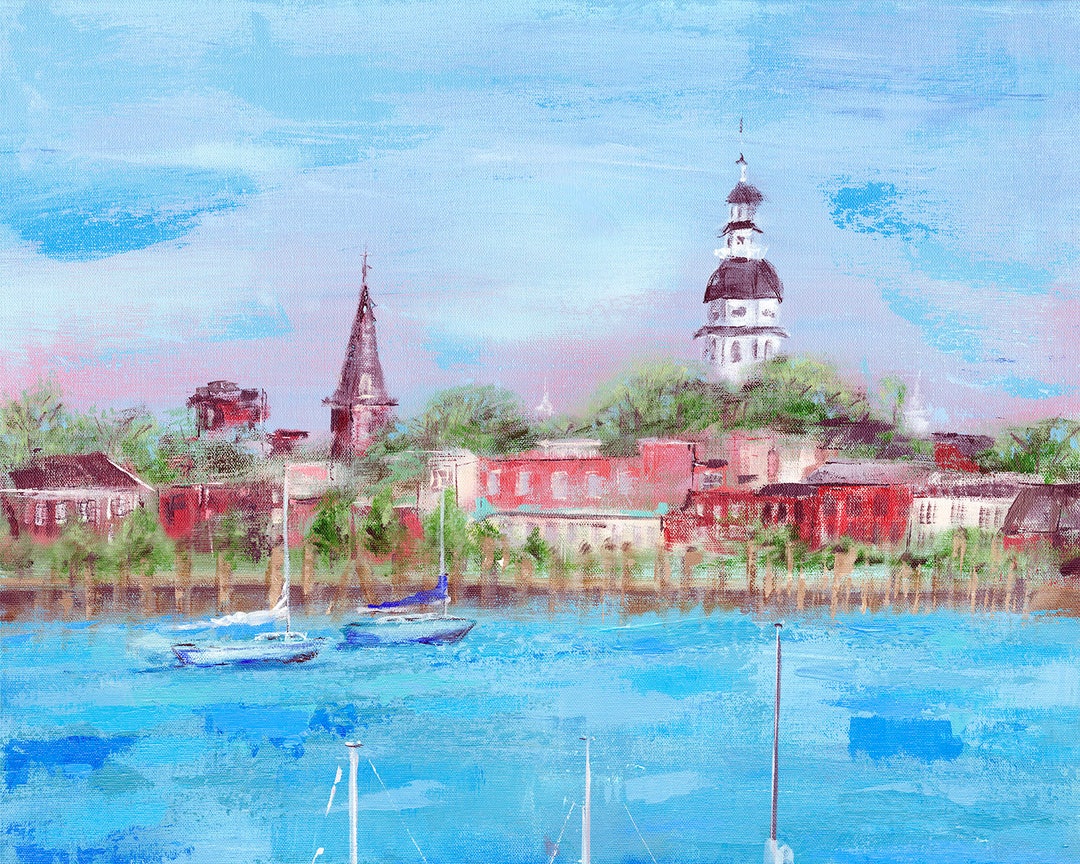 Port Annapolis : Fine Art Giclee Annapolis Print From Original Acrylic ...