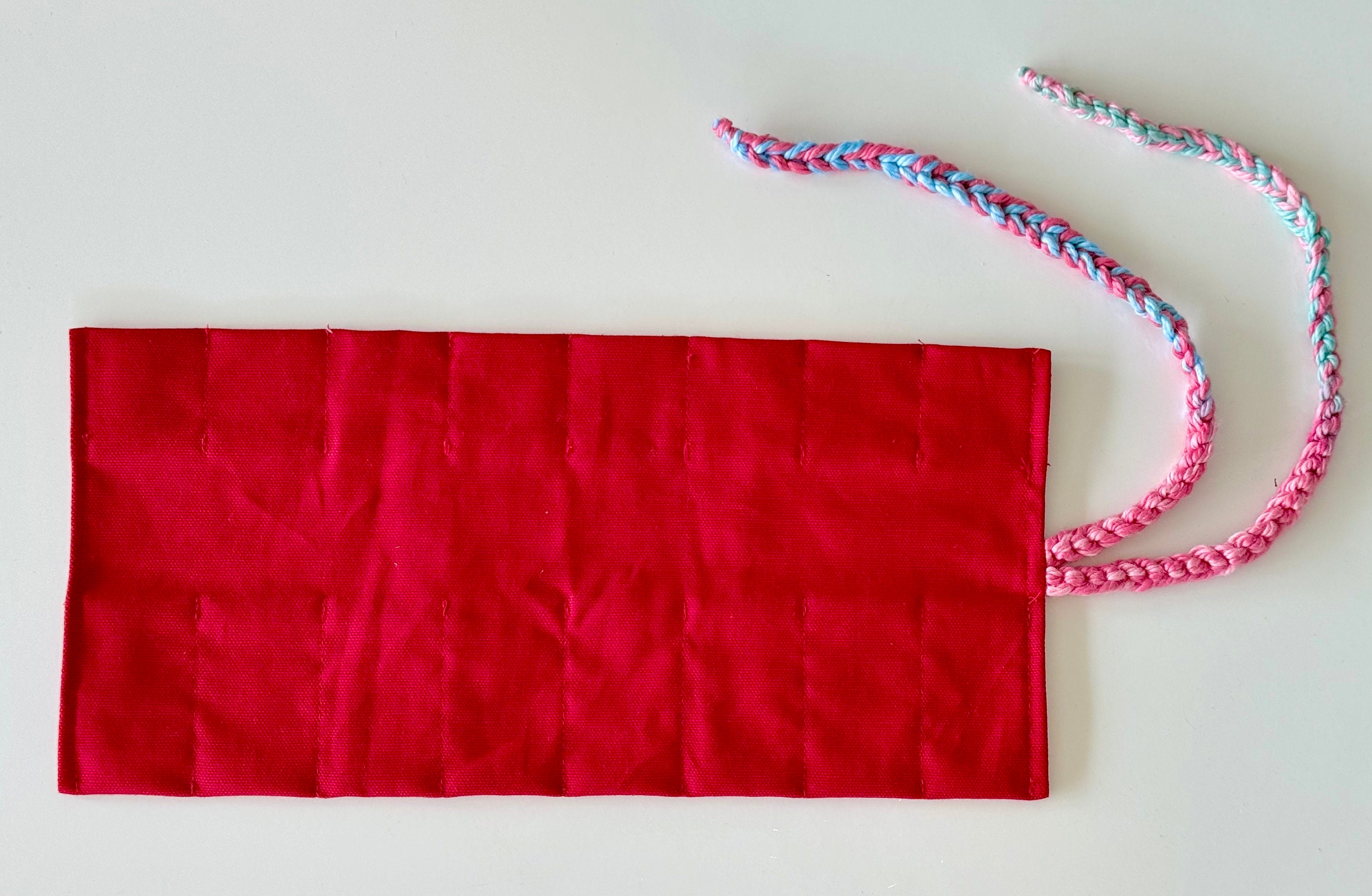 Herringbone 8 Pocket Crayon Case. Waldorf and Montessori Crayon Roll ...