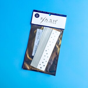 Snowflake Freckles Set of 10 Premium Metallic Silver Temporary - Etsy