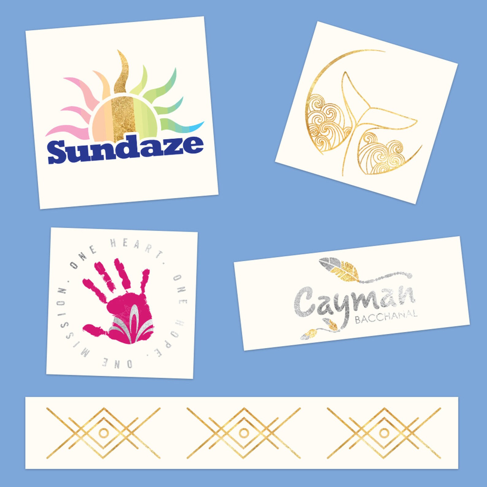 Flash Tattoos Custom Metallic Temporary Party Tat, Custom Tattoo ...