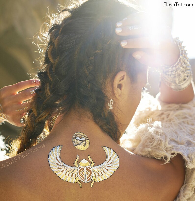 Desert Dweller Metallic Temporary Flash Tattoos Pack 4 - Etsy