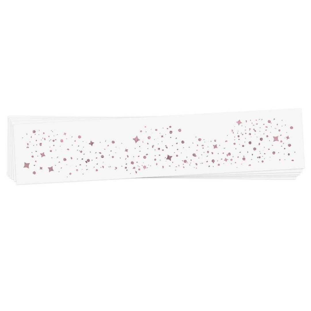 GALACTIC PINK FRECKLES Set of 10 Premium Metallic Pink Temporary Face ...