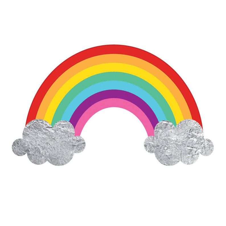 Mini Rainbow set of 10 premium waterproof metallic gold & | Etsy