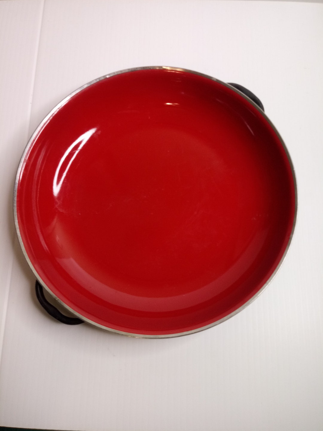 Scan Design Danish Modern 10" Shiny Red Enamel Pan - Etsy