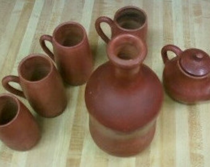 Chez Galip Avanos Primitive-style Turkish Pottery Set - Etsy