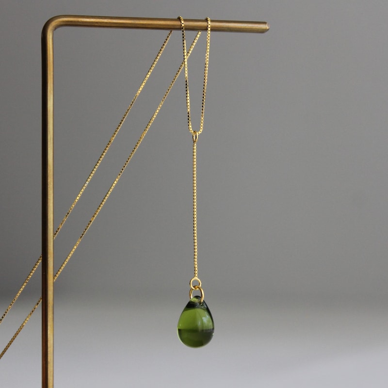 Green Teardrop - Etsy