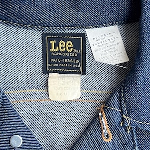 Vintage 70s Lee Riders Denim Trucker Jacket - Womens Size 14 - Floral ...