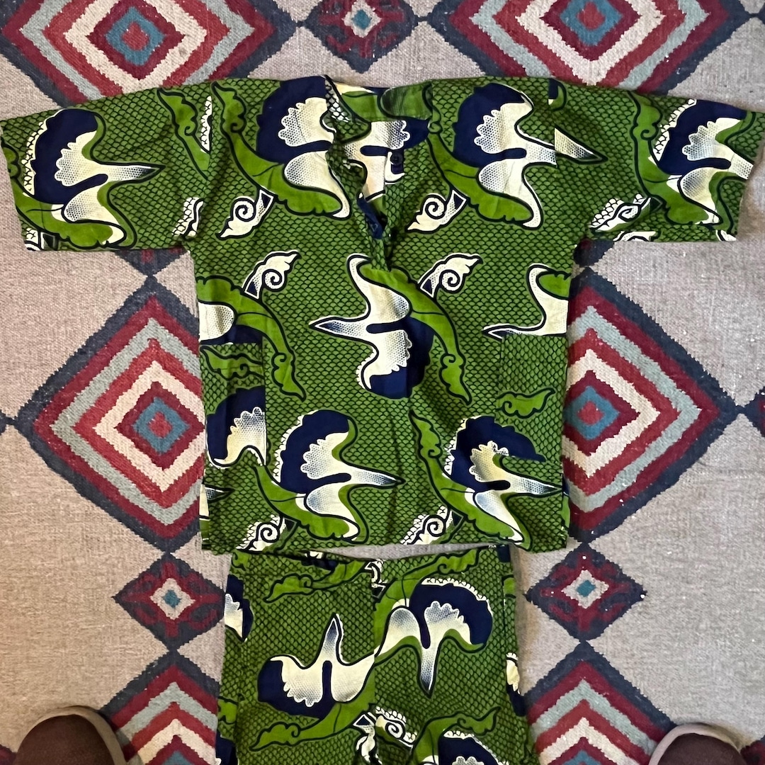 Hawaiian Tiki Boys Beach Shirt Pants Set Vintage 60s Childrens Small 8 ...