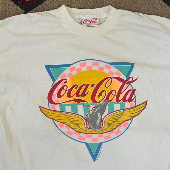 1980s Coca Cola Coke Soda T-Shirt | Vintage XXL Singl… - Gem