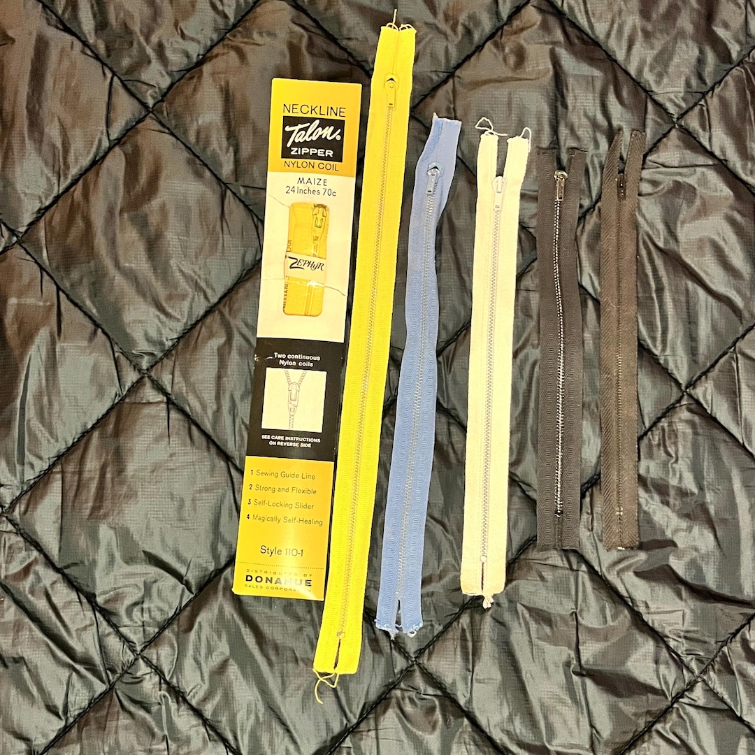 Vintage Talon Zippers | 50s 60s Lot of 5 - Etsy