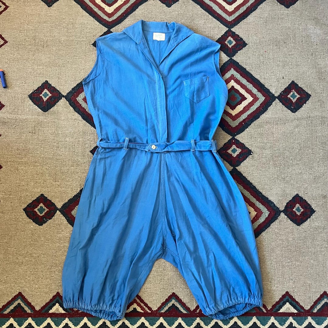 1910s Edwardian Dorothy Jane Jim Suit Gym Jump Suit Coveralls | Vintage ...