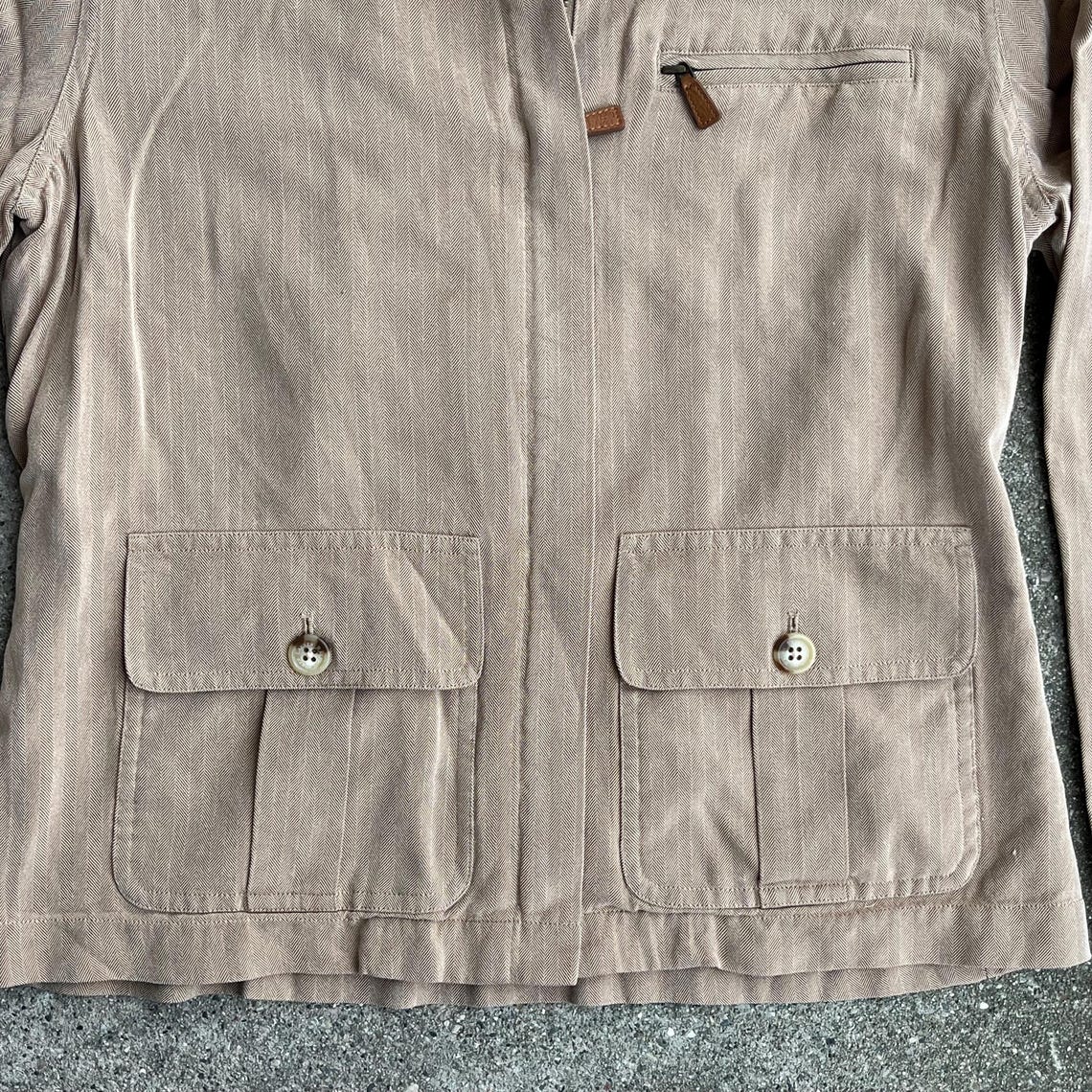 Ralph Lauren Military Flight Jacket | Vintage Womens Petite Medium HBT ...