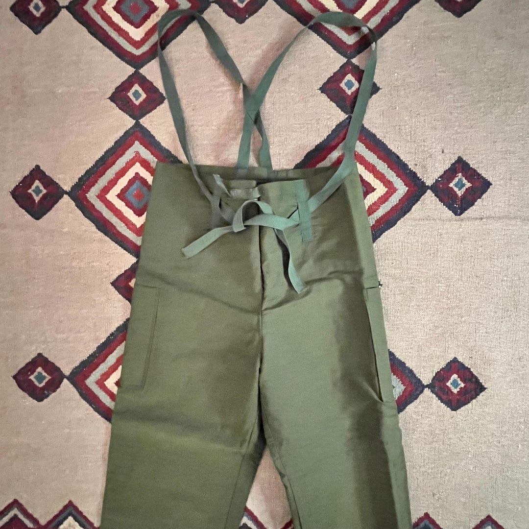1980s British Military NBC Protective Suit Overall Pants | Vintage Mens ...