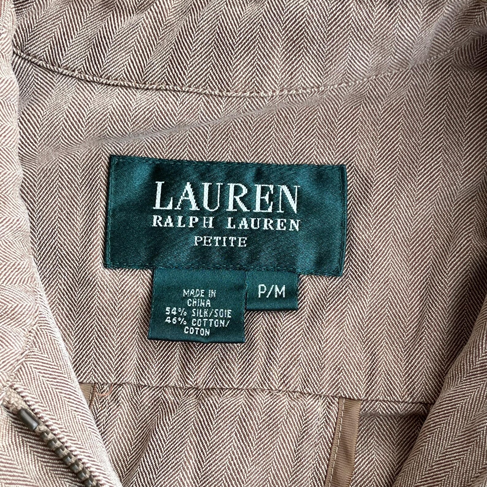 Ralph Lauren Military Flight Jacket | Vintage Womens Petite Medium HBT ...