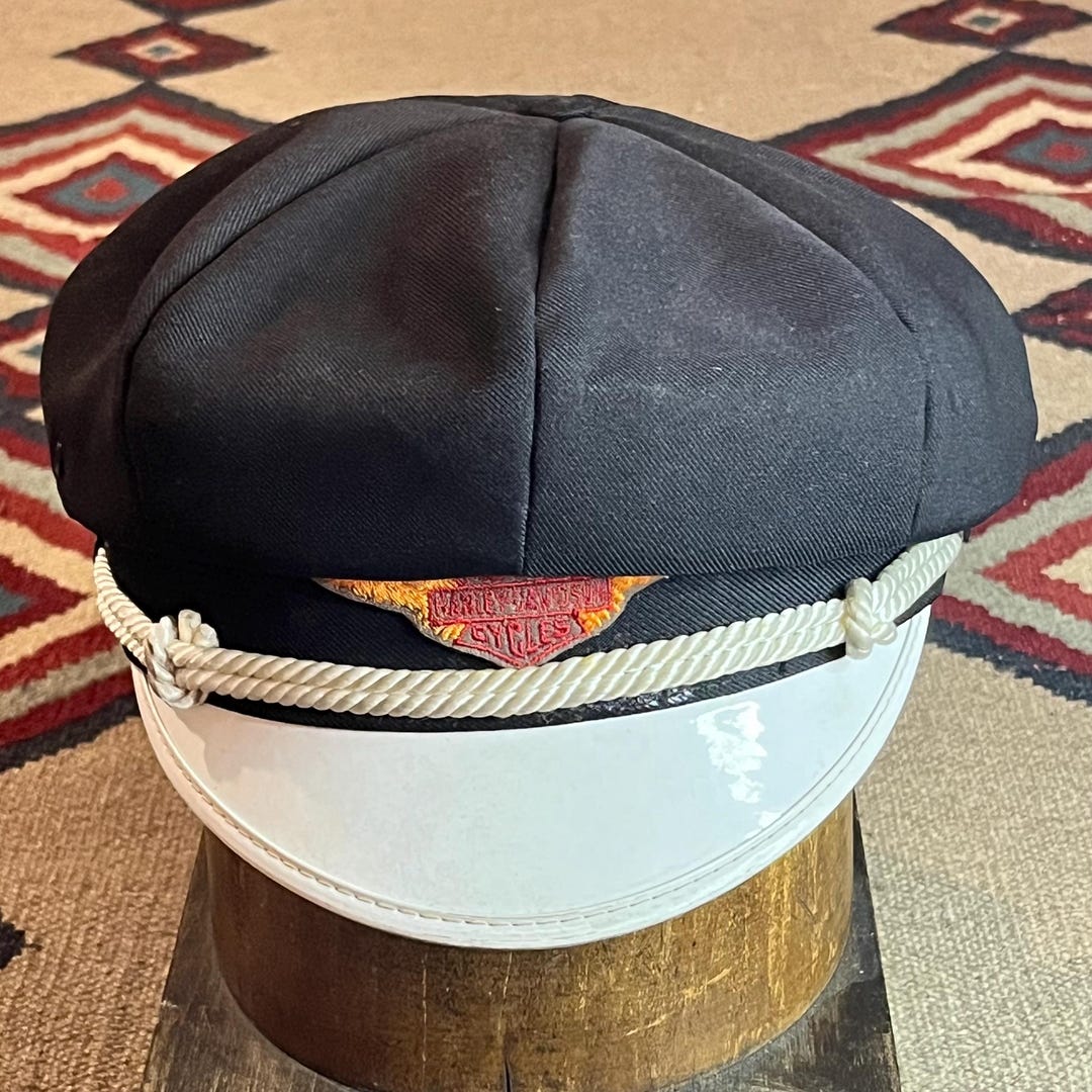 Harley Davidson Motorcycle Riders Cap | Vintage Keystone Uniform USA ...