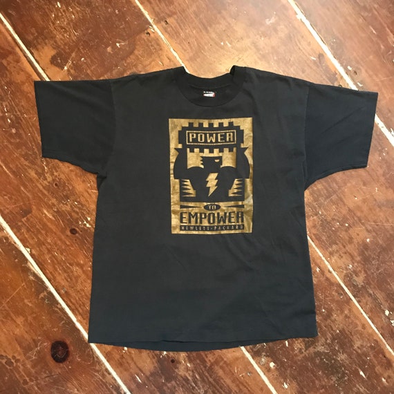 Vintage 90s Hewlett Packard Power to Empower T-shirt Mens XL | Etsy