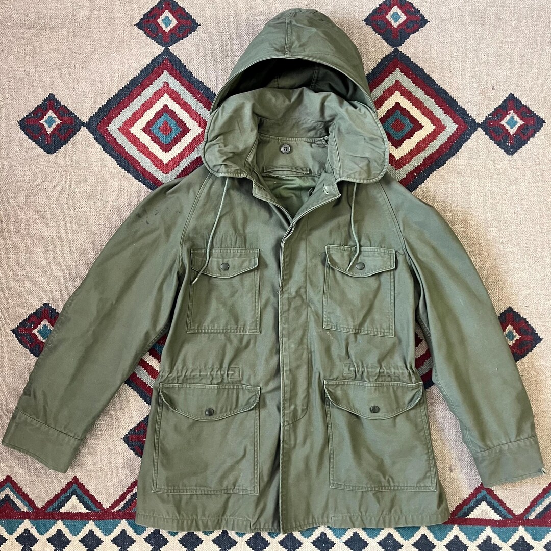1950s USAF Ground Crew Military Hooded Field Jacket | Vintage Mens ...