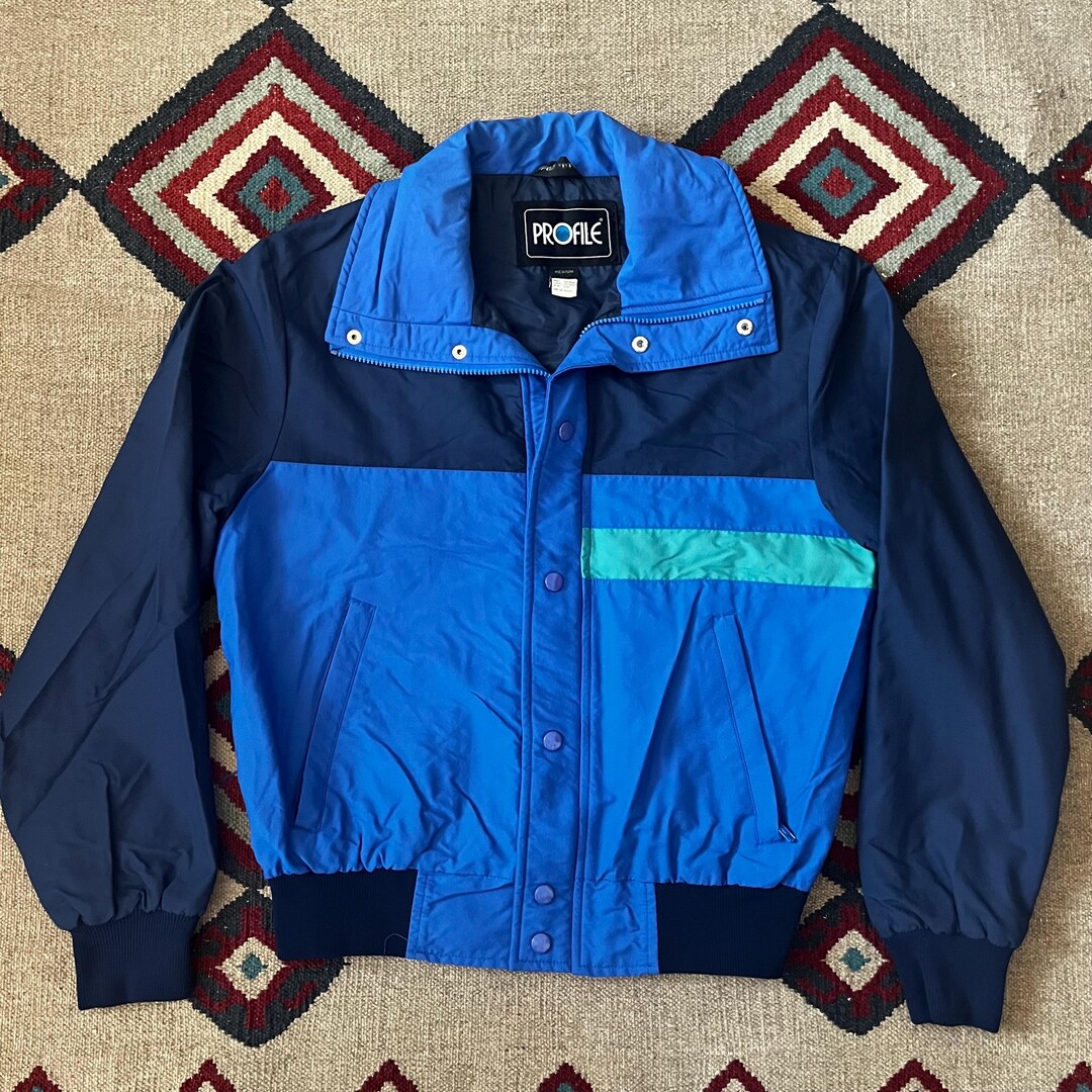 1980s Profile Sportswear Nylon Ski Jacket | Vintage Adult Medium Zip ...