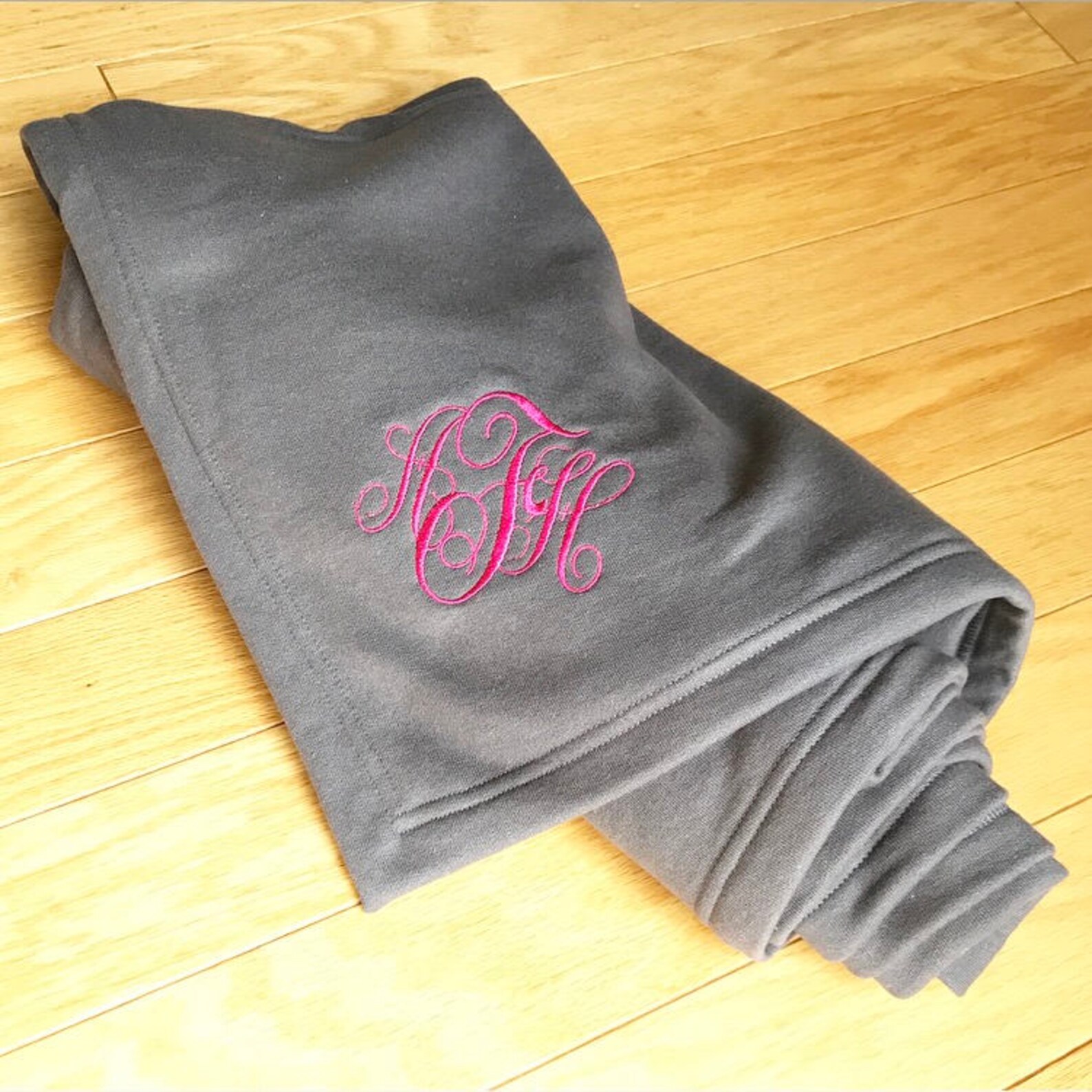 Monogrammed Stadium Blanket-personalized Stadium Blanket-sweatshirt ...