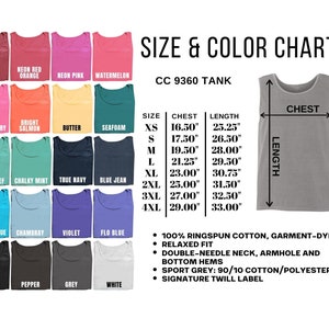 Comfort Colors Monogrammed Tank – Custom Embroidered Shirt - Etsy