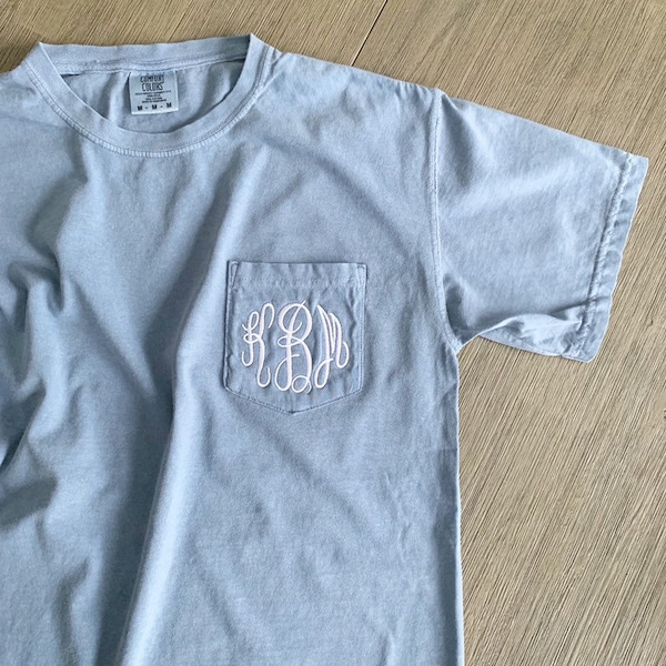 Pocket Monogram - Etsy