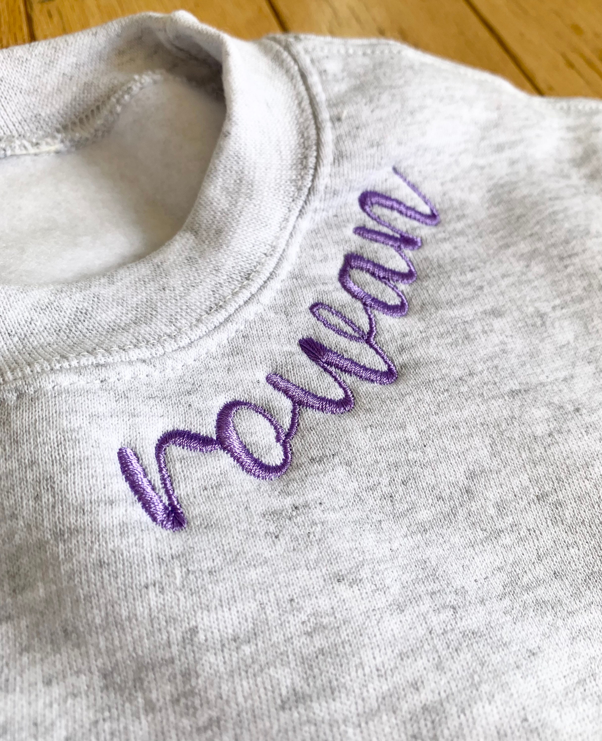 Embroidered Name Youth Sweatshirt Personalized Girls | Etsy