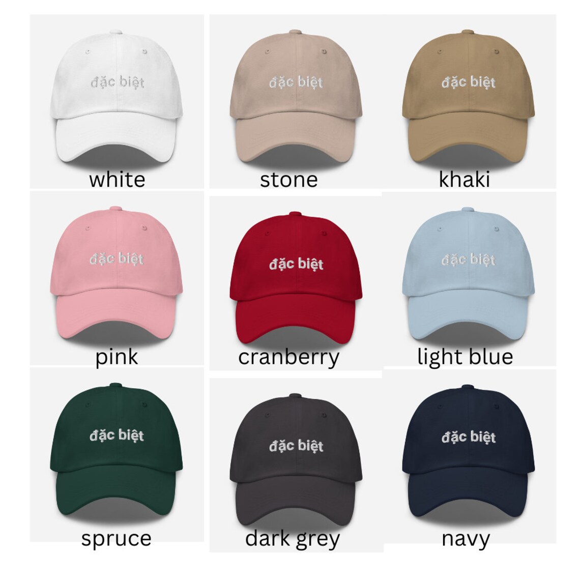 Embroidered đặc Biệt Dad Hat | Multiple Colors Available! - Etsy
