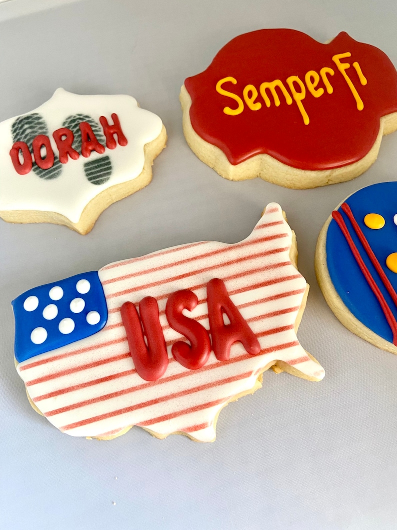 Marine Corp Cookies - Etsy