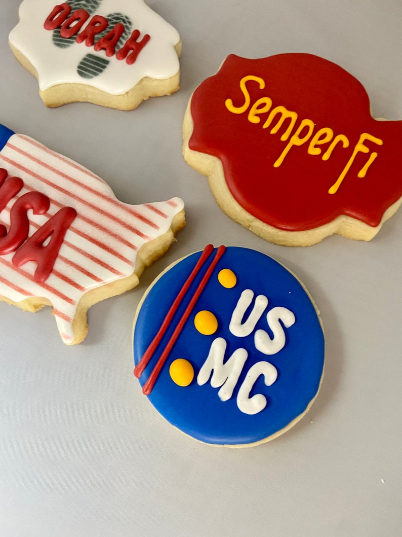 Marine Corp Cookies - Etsy