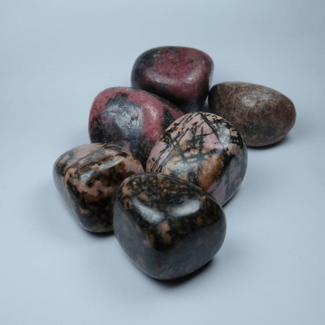 Rhodonite Tumblestones Buy Tumbled Pink Peruvian Rhodonite Online UK ...