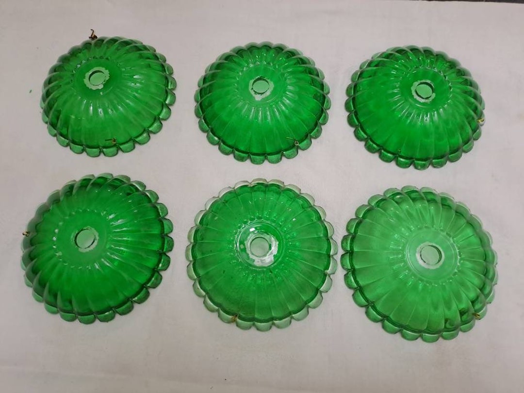 Vintage Set of 6 Pieces Large Lot of Murano Bobeches Glass 4.25 in ...