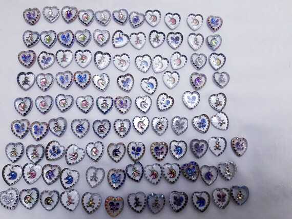 100 Pieces Helio Mix Color Intaglio Buff Garm Top Drilled - Etsy