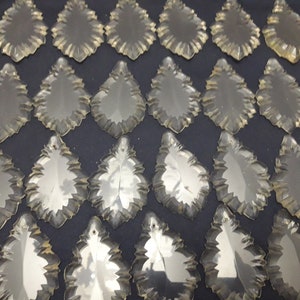 Antique French Pendalogue Glass 40 Pieces 3" Long - Etsy