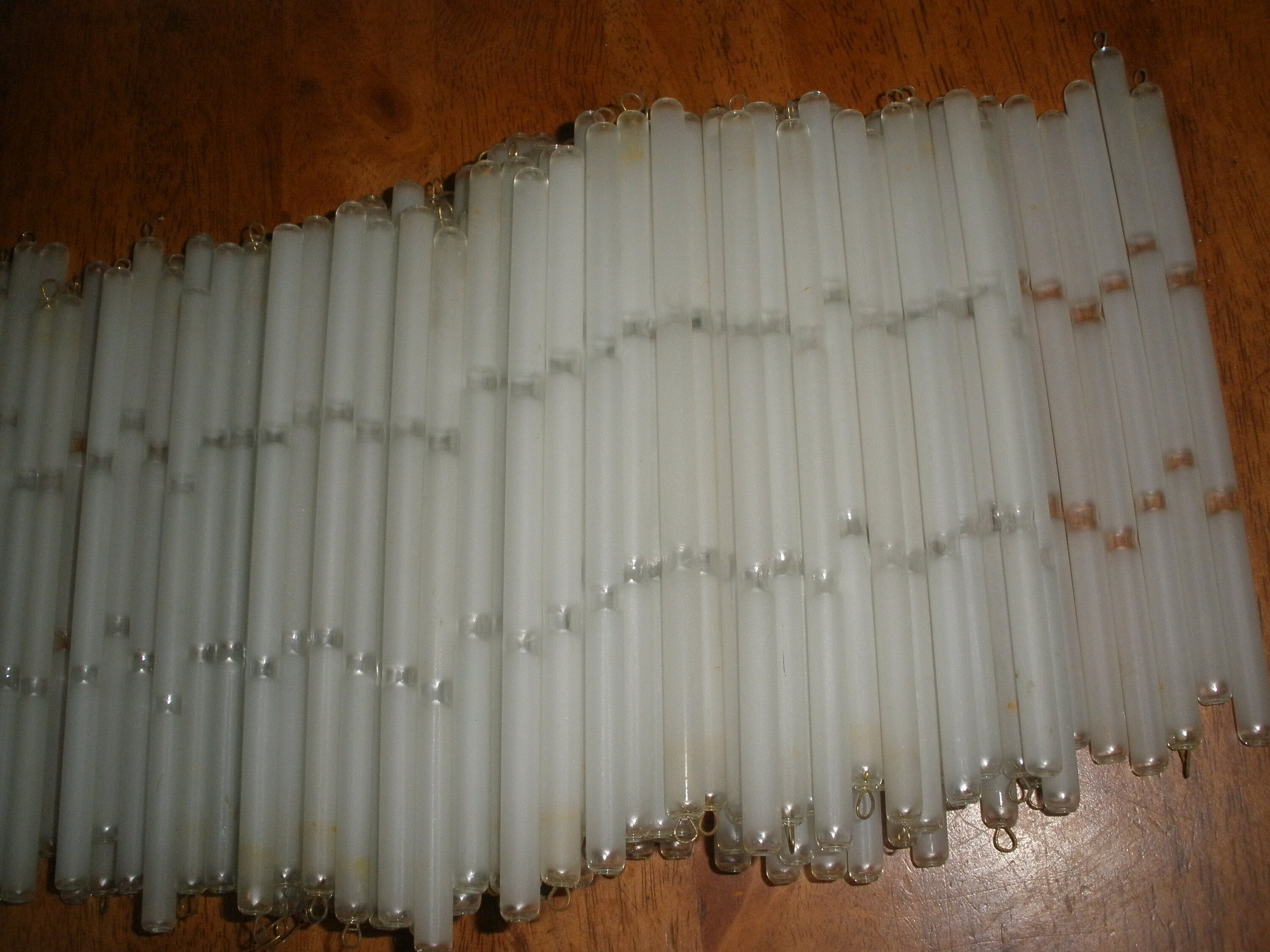 Lot of 300 Pieces Frosted Glass Rods Stick for Chandelier - Etsy