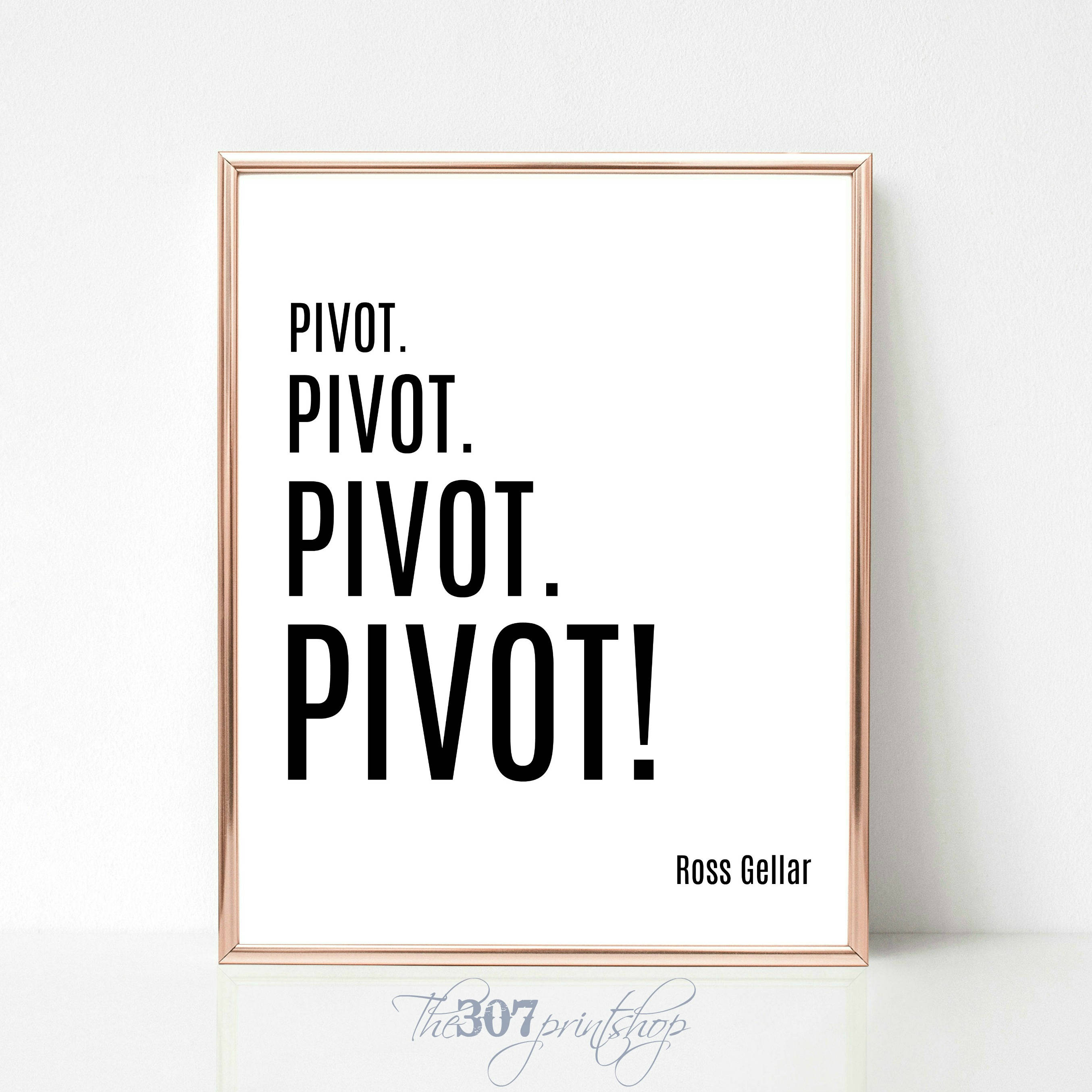 Friends TV Show Pivot Funny Ross Gellar Central Perk | Etsy